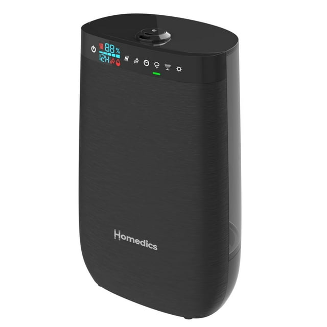 Homedics Deluxe Ultrasonic Humidifier, Easy Top-Fill, Clean Room, 70 ...