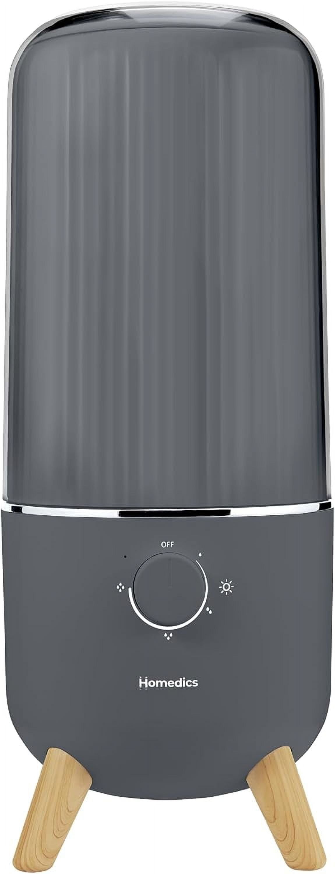Homedics Ultrasonic Humidifier, Bedrooms and Home Offices, 0.97-Gallon ...