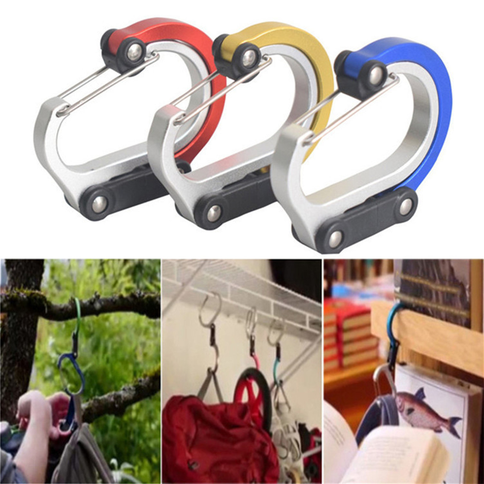 Homeer Climbing Carabiner Carabiner Hook Carabiner Clip Strong Load ...