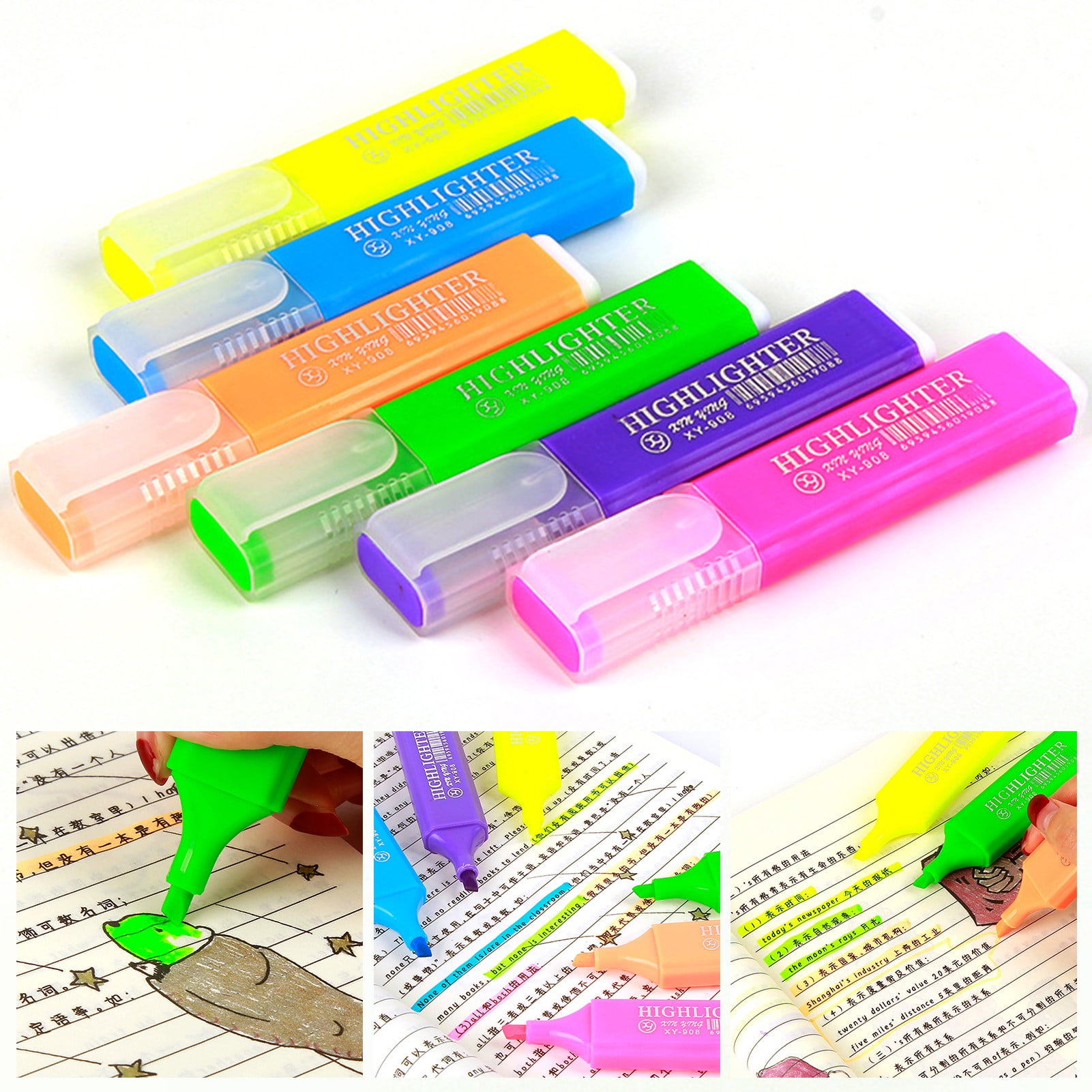 Homeer Marker Pens Paint Pens Drawing Pastel Colors Fluorescent Pens ...