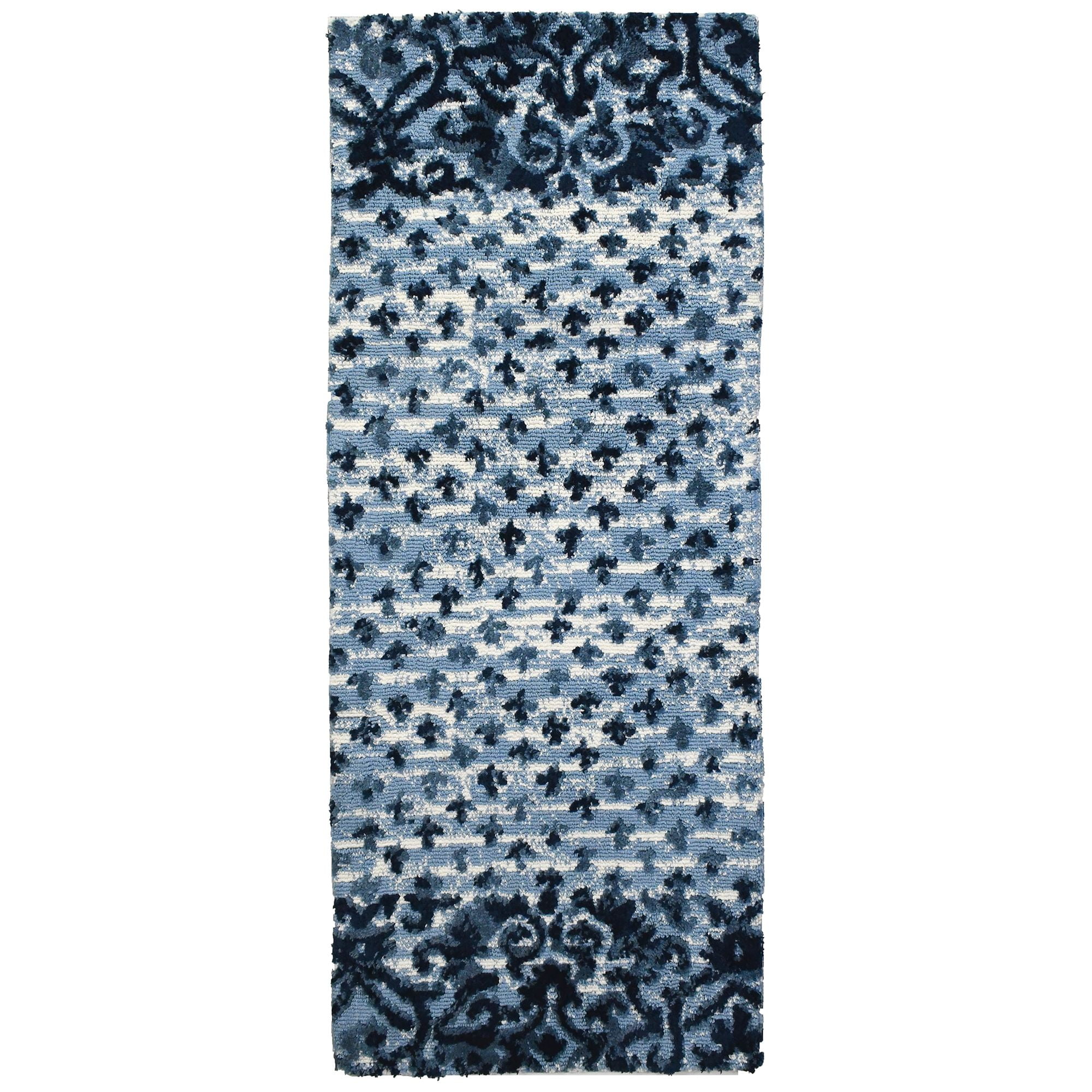 Homefires Rugs 1.75' x 2.75' Indigo Sampler Navy Blue and Black ...