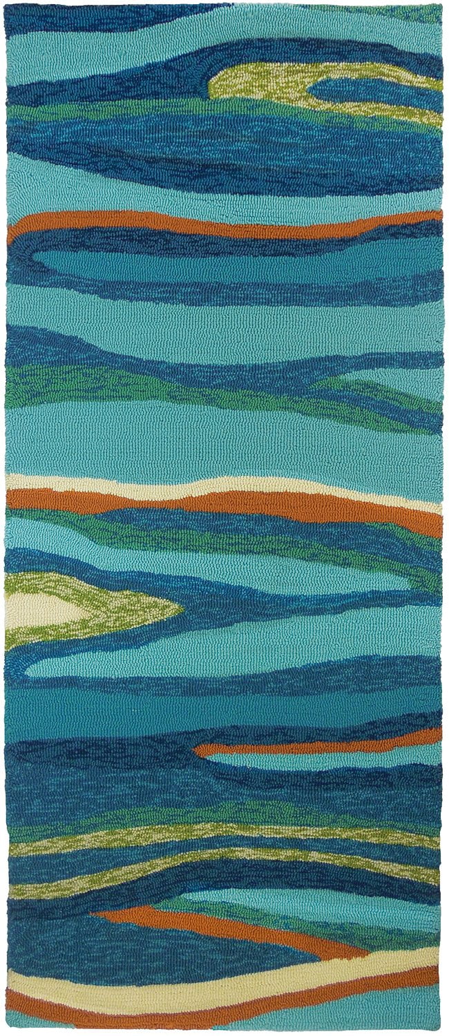 Homefires Rugs Ocean Waves Rug in Blue - Walmart.com