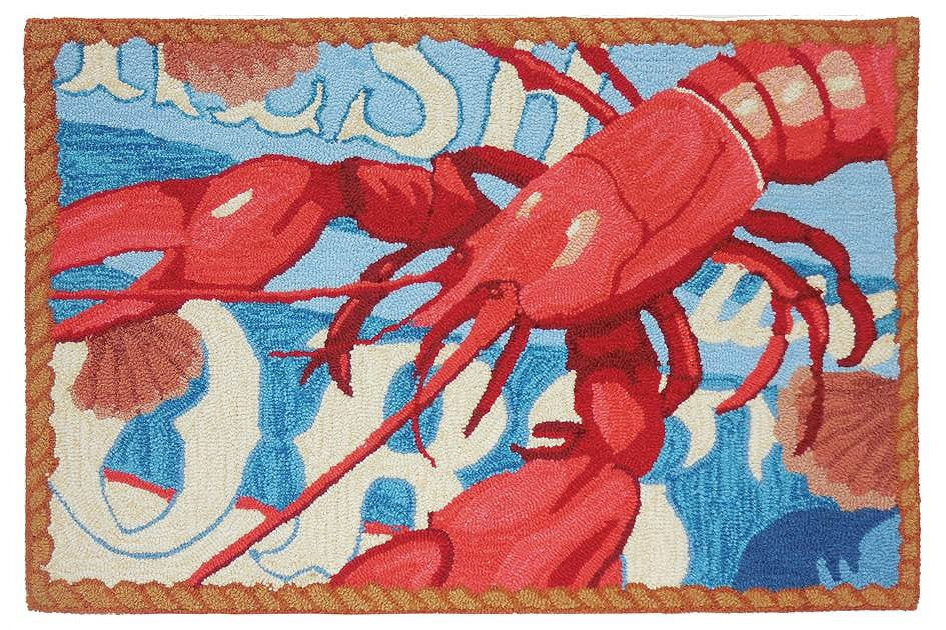 Homefires Rugs PY-JG002 Fresh Catch Lobster Area Rug - 22 x 34 in ...