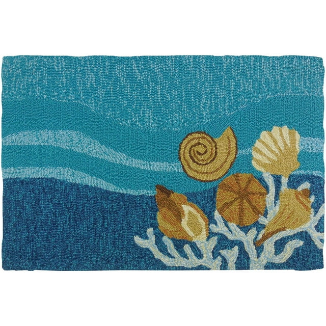 Homefires Shells Coral Indoor/Outdoor Area Rug - Walmart.com