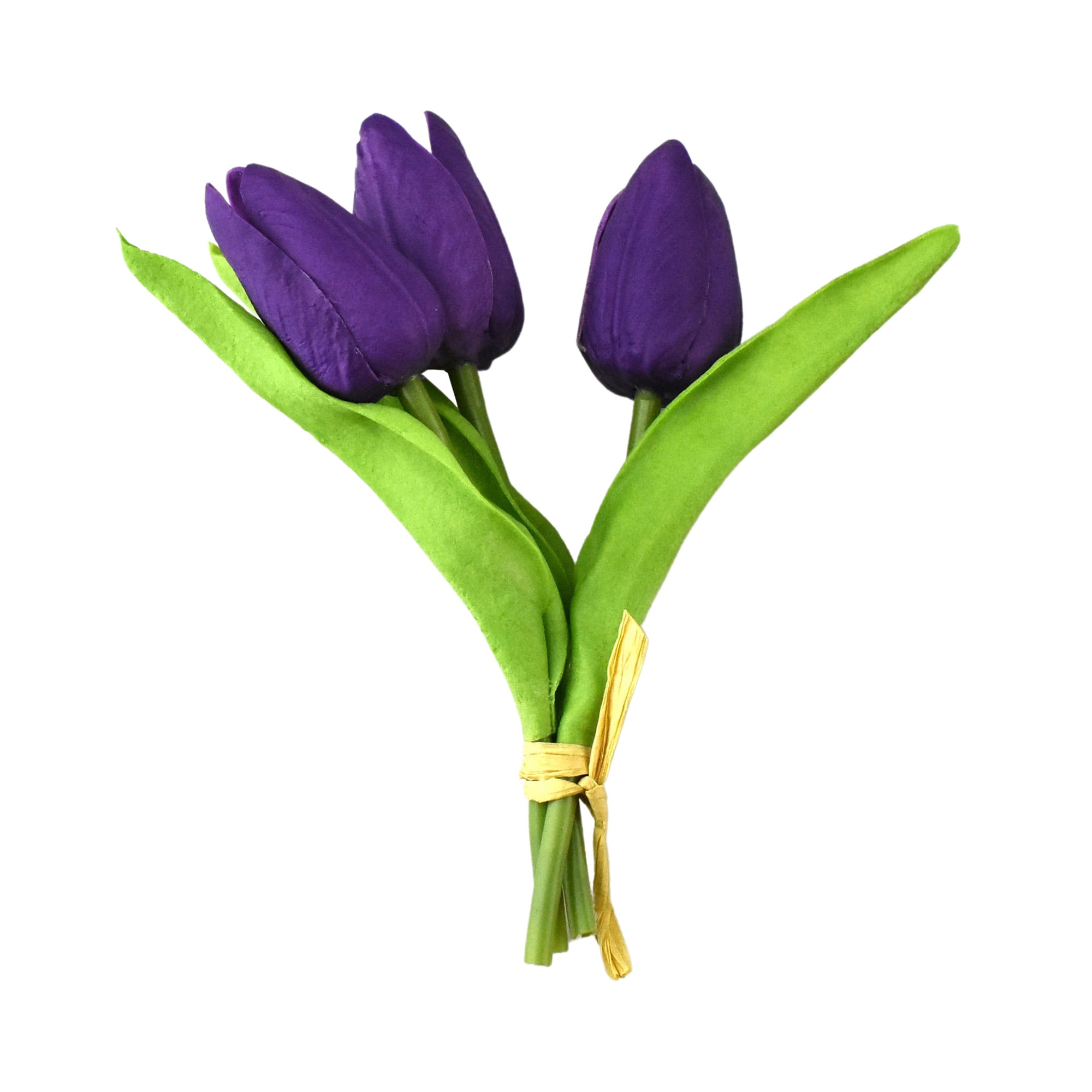 Homeford Artificial Mini Tulip Cluster, 5-1/2-inch, 3-count, Purple ...