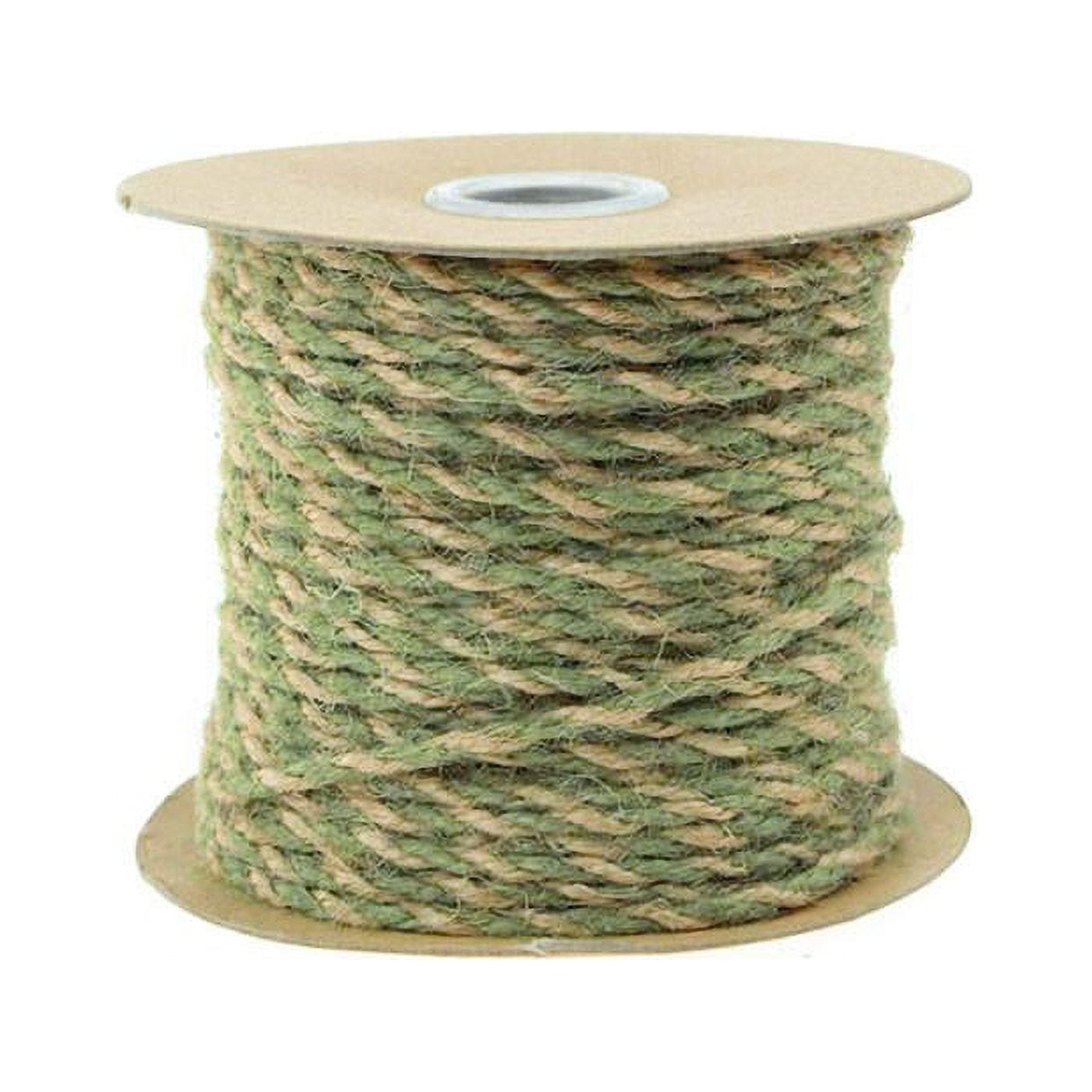 Homeford Bi-Colored Jute Twine Cord Rope Ribbon, 2.5mm, 5/64-inch, 50 ...