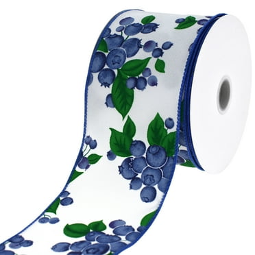 Homeford Piano Keys Faux Linen Wired Ribbon, 2-1/2-inch, 10-yard, White ...