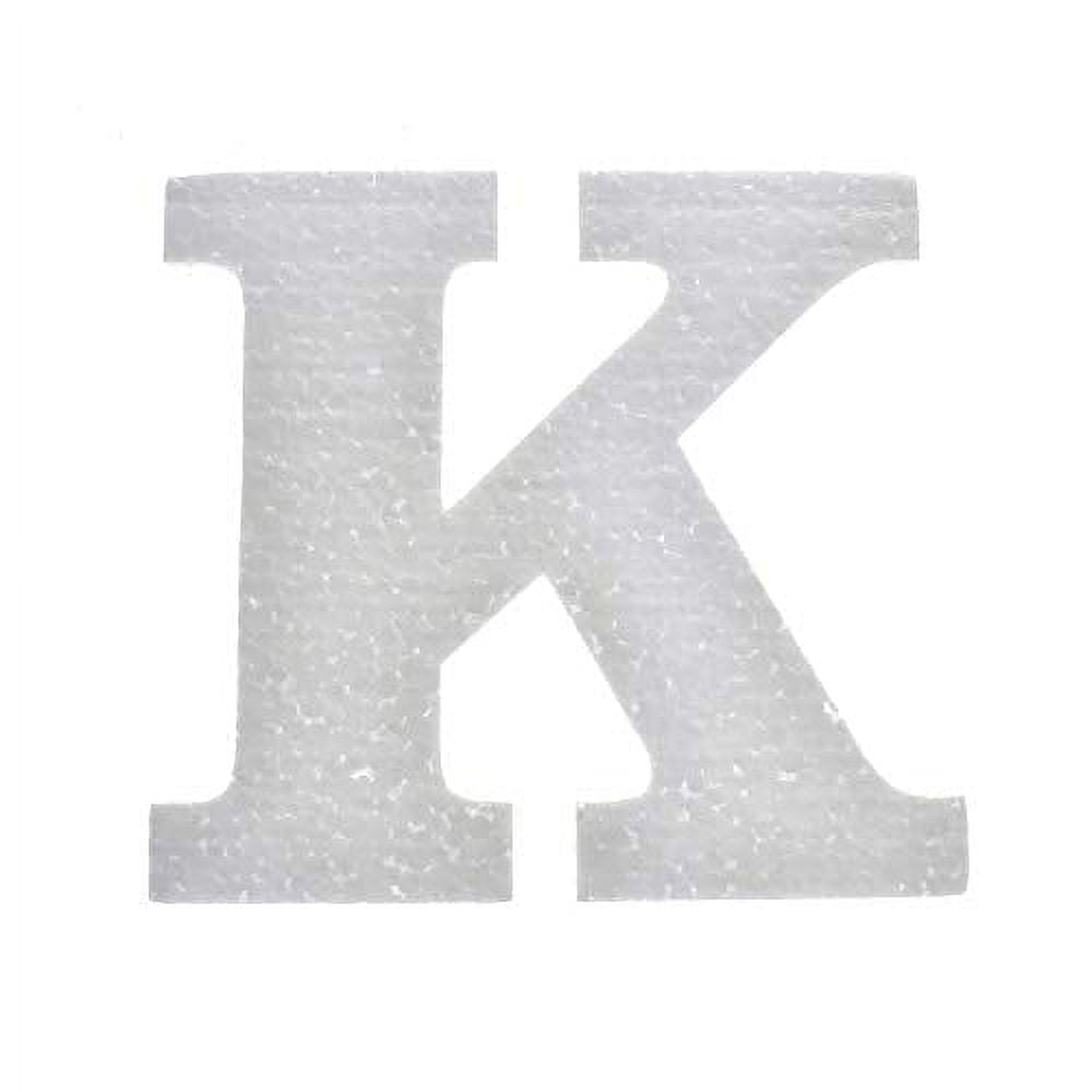 Homeford Craft EPS Foam Symbol Cut Out "K", 4-3/4-Inch, 12-Count ...