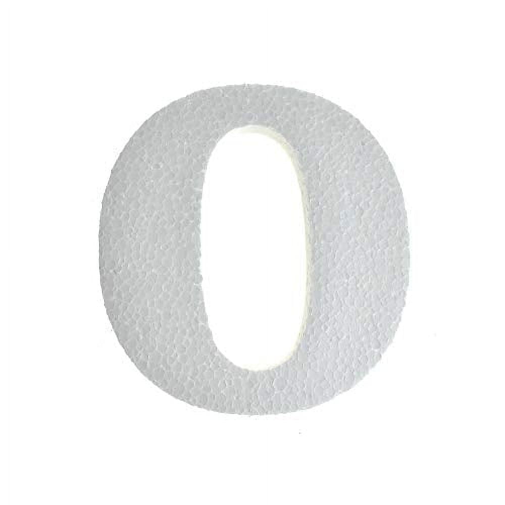 Homeford Craft EPS Foam Symbol Cut Out "O", 4-3/4-Inch, 12-Count ...