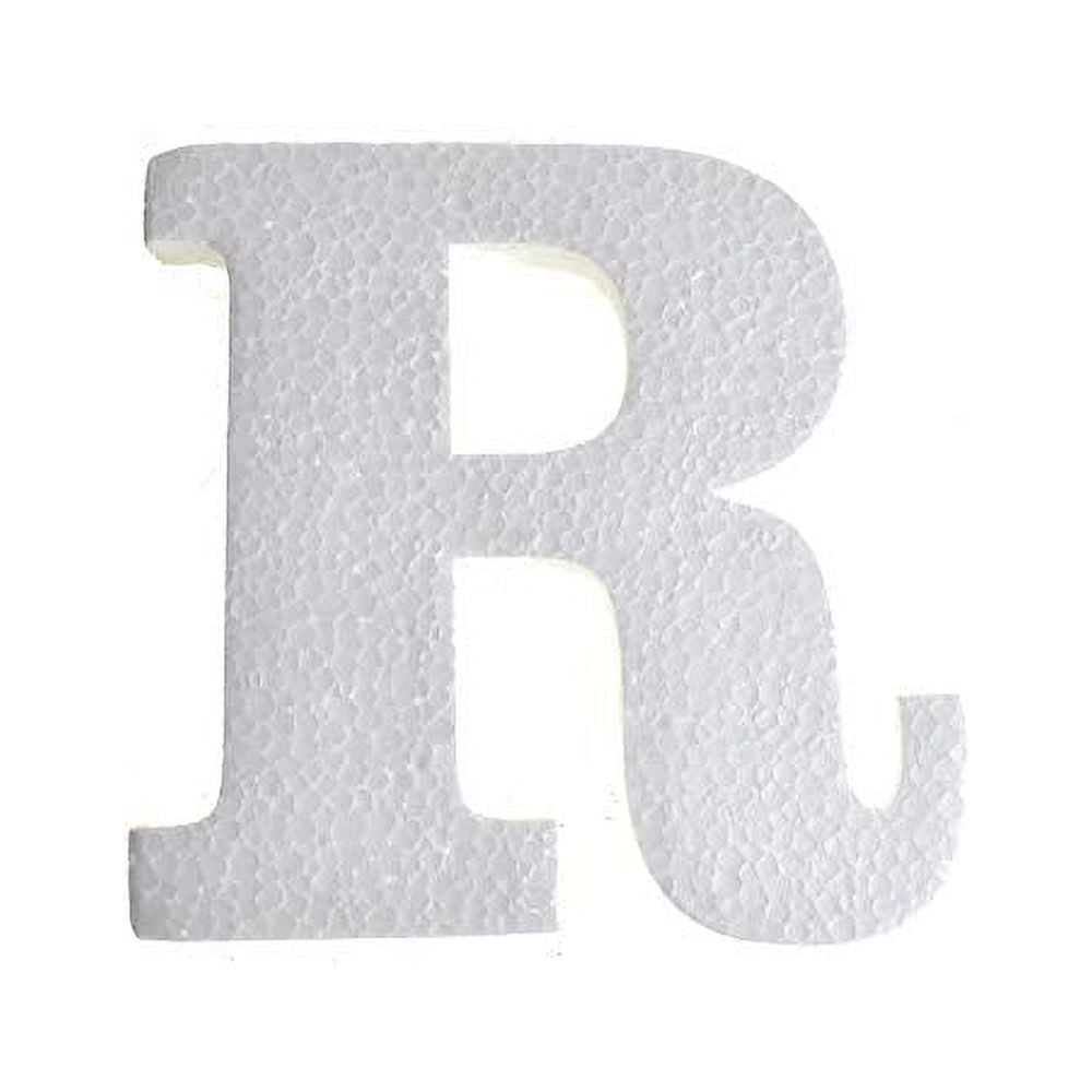 Homeford Craft EPS Foam Symbol Cut Out "R", 4-3/4-Inch, 12-Count ...