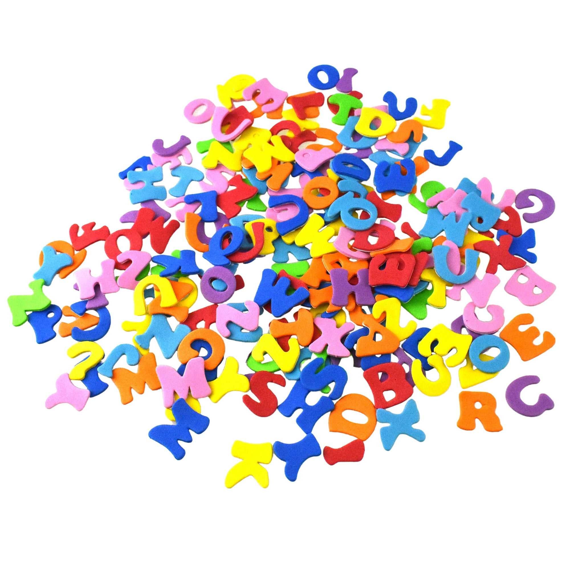 Walmart Colorful Craft Arts Foam Alphabet Letter Stickers, 3/4-Inch ...