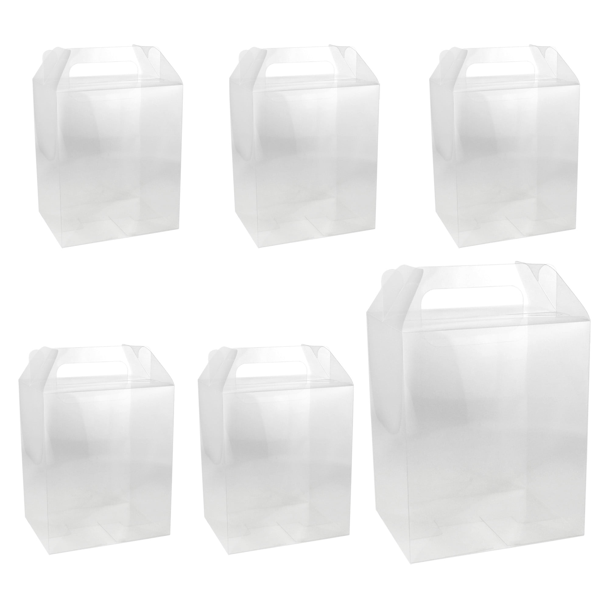 HOMEFORD ESC13 Gable Party Favor PVC Gift Boxes, 12-inch, 6-count ...