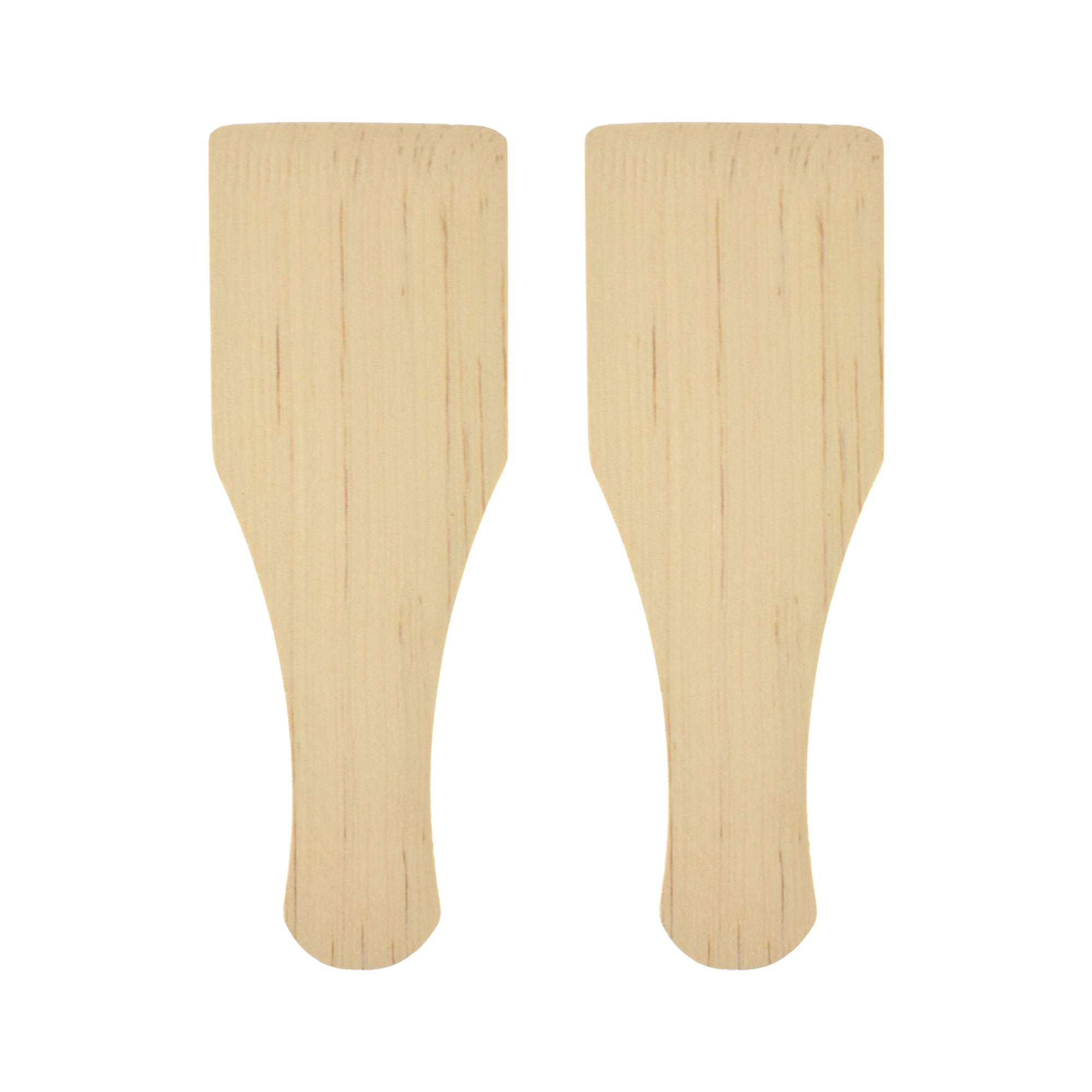 HOMEFORD ESC05 Wooden Craft Flat Spatula, 5-inch, 2-count, Natural ...