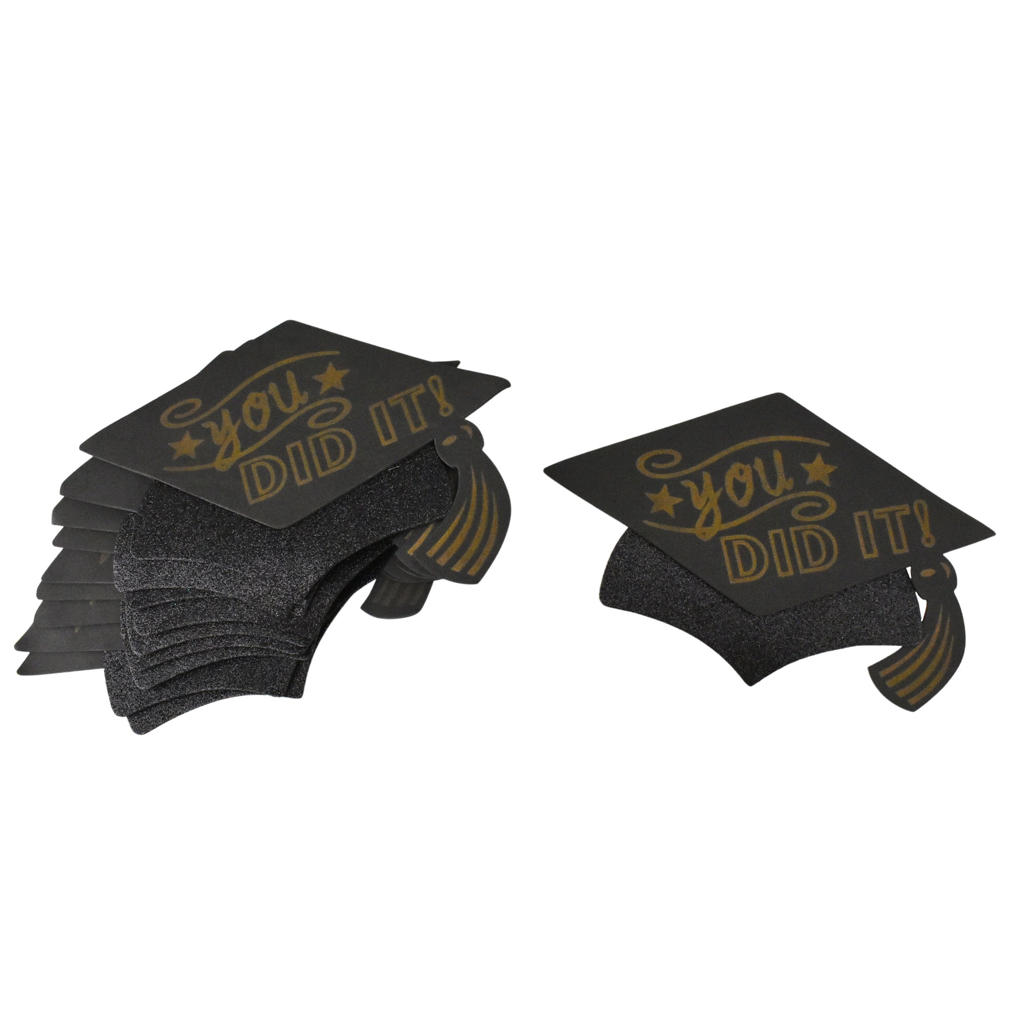 Homeford You Did It Grad Cap EVA Foam Decorations, 8-3/4-inch, 10-piece ...