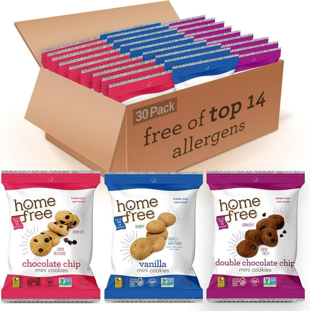 Homefree Treats You Can Trust Gluten Free Mini Cookies, Single Serve ...