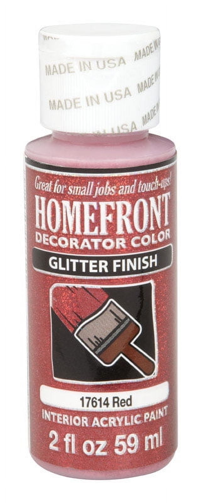 Homefront Glitter Red Hobby Paint 2 oz - Walmart.com