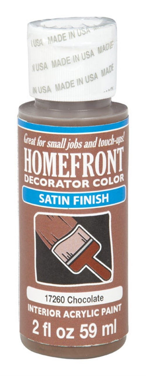Homefront Satin Chocolate Hobby Paint 2 oz - Walmart.com