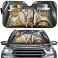 Homega American Bobtail Cat Car Sun Shade Family Cat Auto Windshield ...