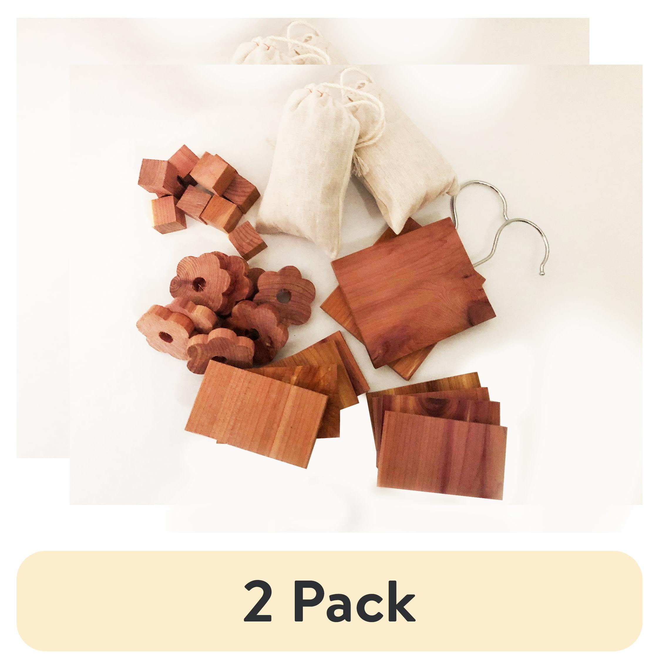 (2 pack) Homegrown Cedar Products Resealable Natural Cedar Moth ...