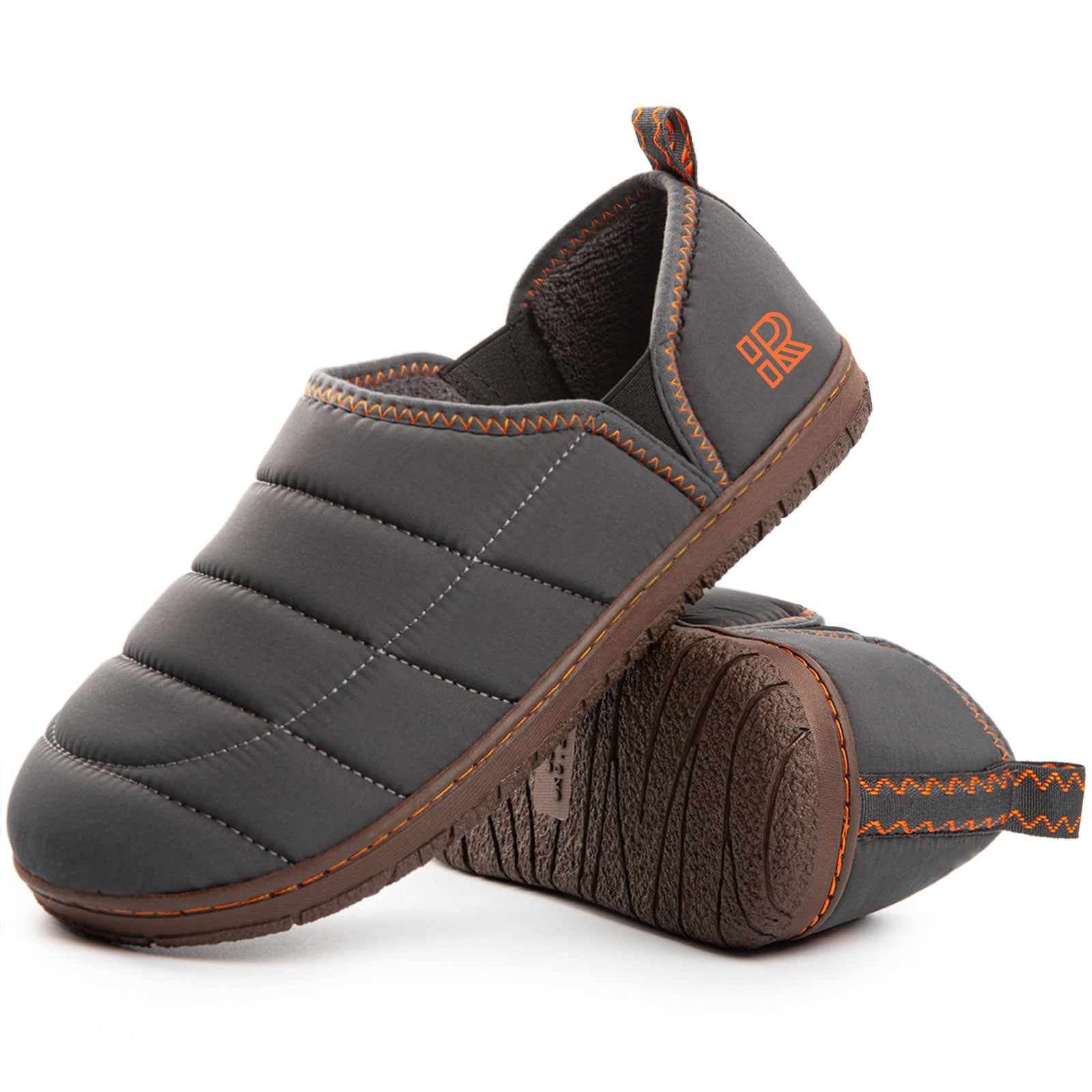 Homeier Ralph Men's Cozy Indoor Outdoor Slippers, Dual-Tone Memory Foam ...