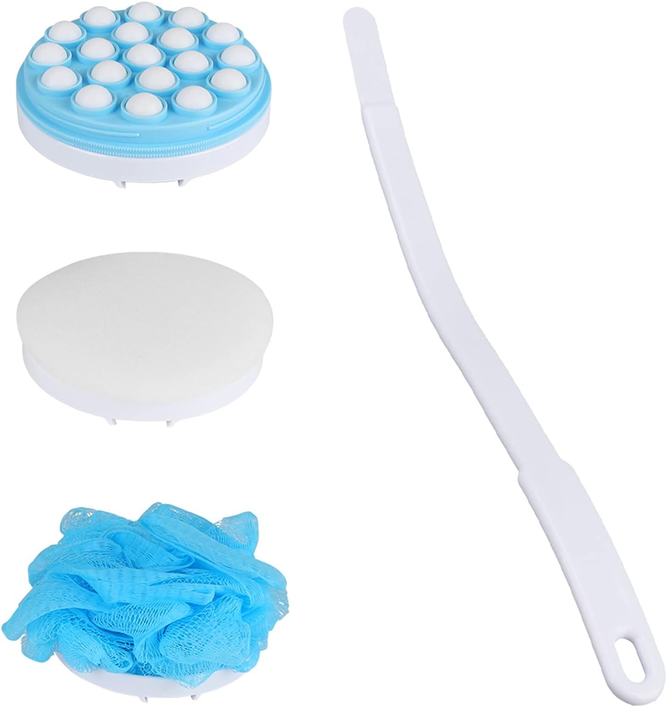 Back Scrubber For Shower Loofah Long Handle Bath Body Brush Soft