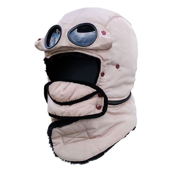 Homekingdee Winter Thermal Balaclava with Glasses Window - Wind-Proof ...