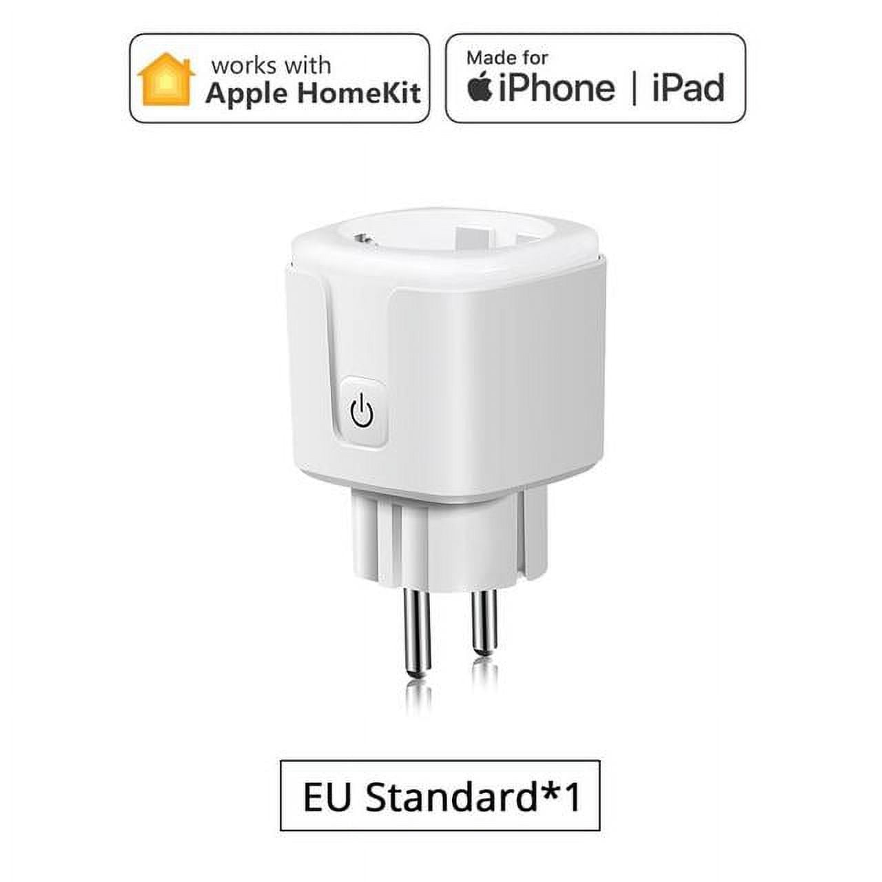 Homekit Plug EU Smart Socket 16A WiFi Outlet With Quantity Siri Voice ...