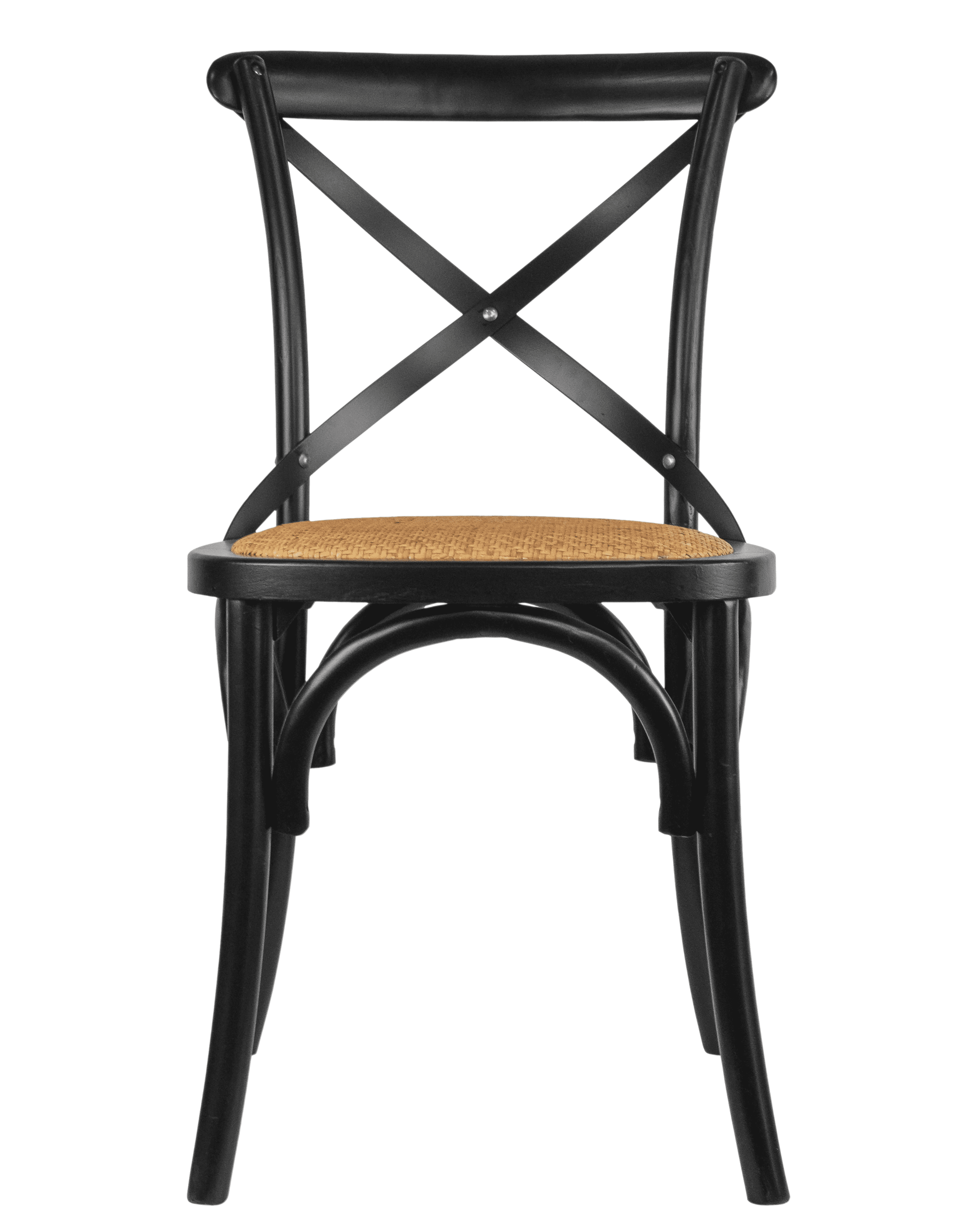 Homelala Mid Century Modern Black Chair, Antique Cross Back, Wooden ...