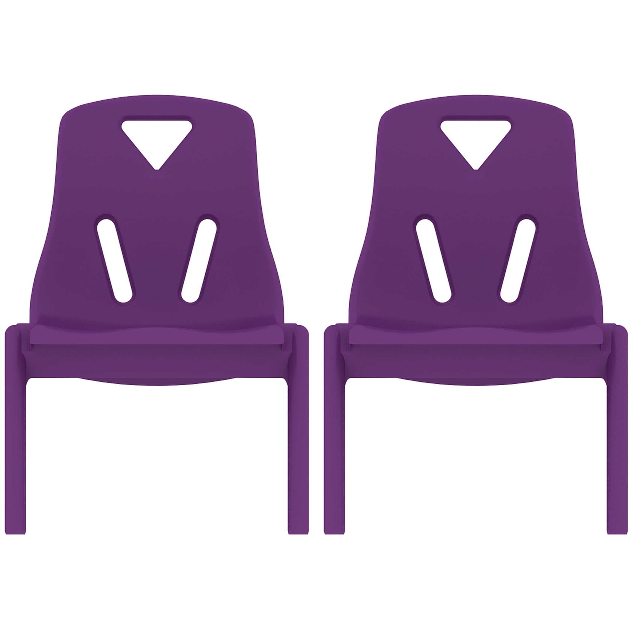 Homelala - Set of 2, Purple 10? Seat Height Modern Kids Plastic ...