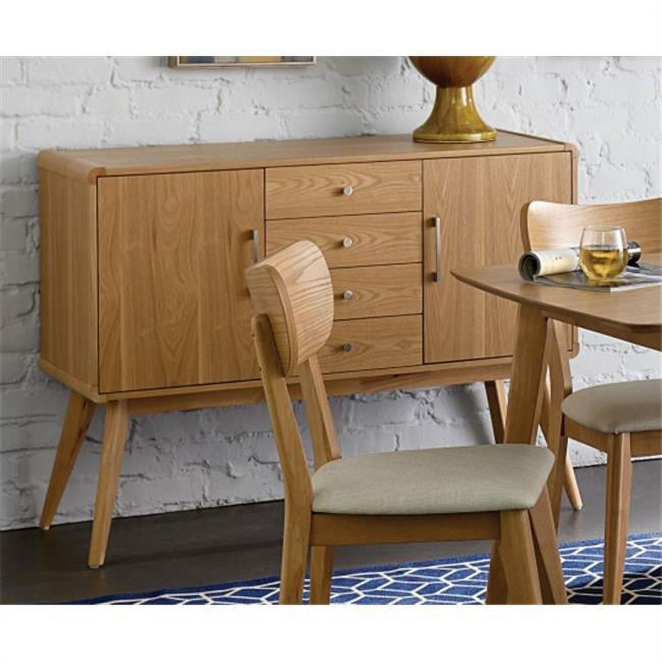 Homelegance 1915-40 Anika Collection Server, Light Ash - 47.5 x 17.75 x ...