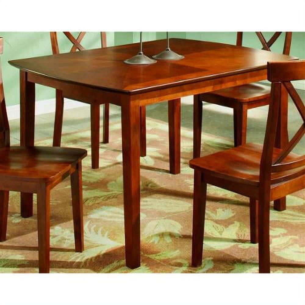 Homelegance Henley 48 Inch Rectangular Dining Table in Cherry - Walmart.com