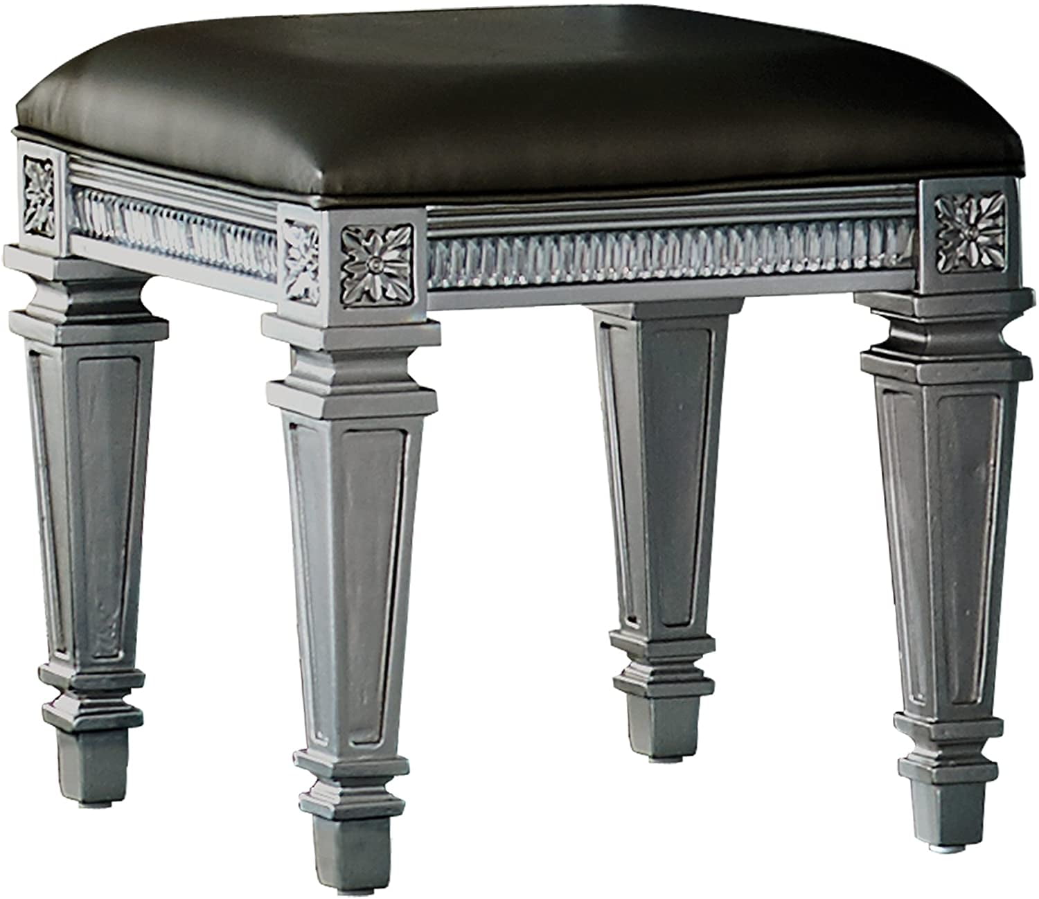 Homelegance Vanity Stool, Silver - Walmart.com