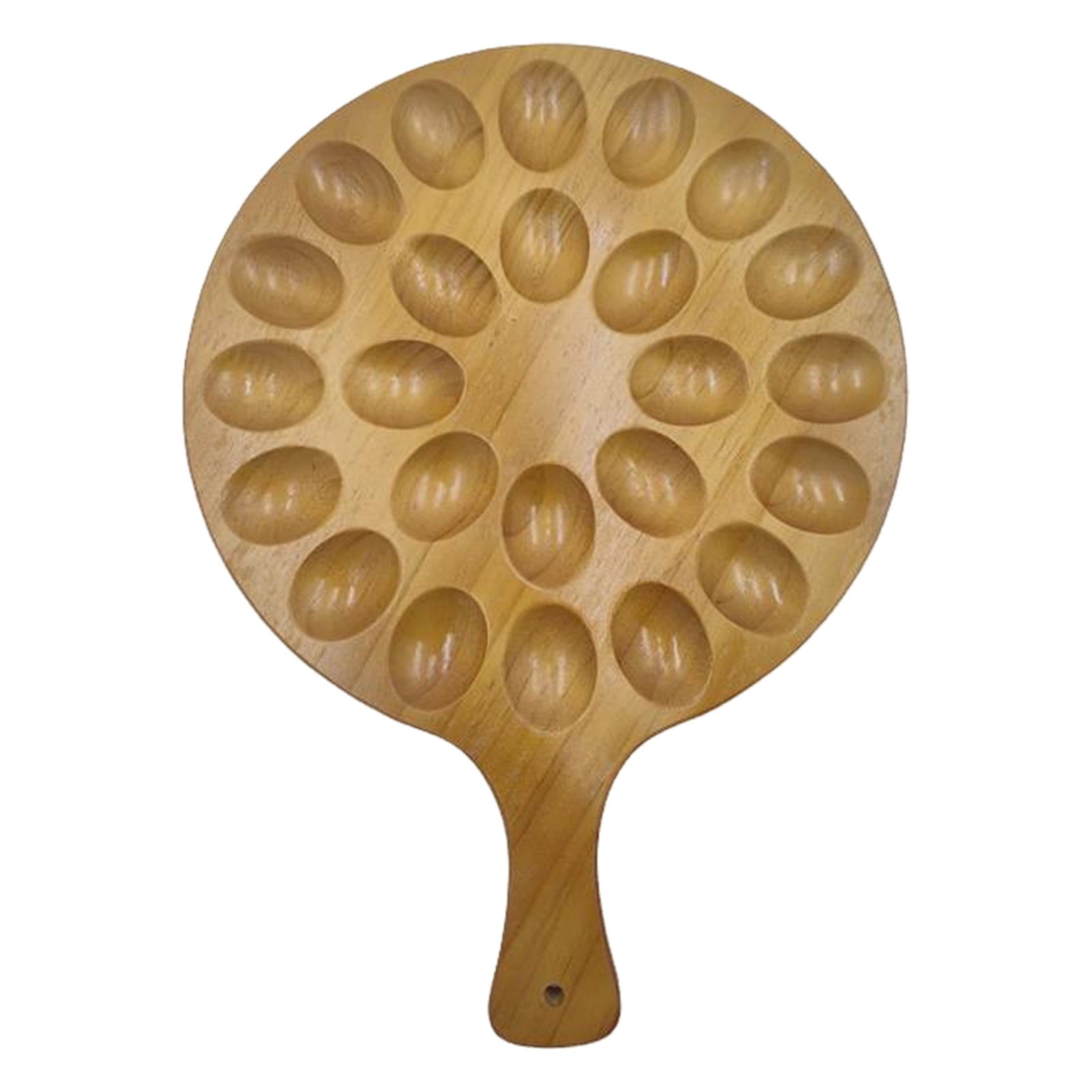 Homelife 16/24 Slot Egg Tray Deviled Eggs or Cheese Handcrafted Wooden ...