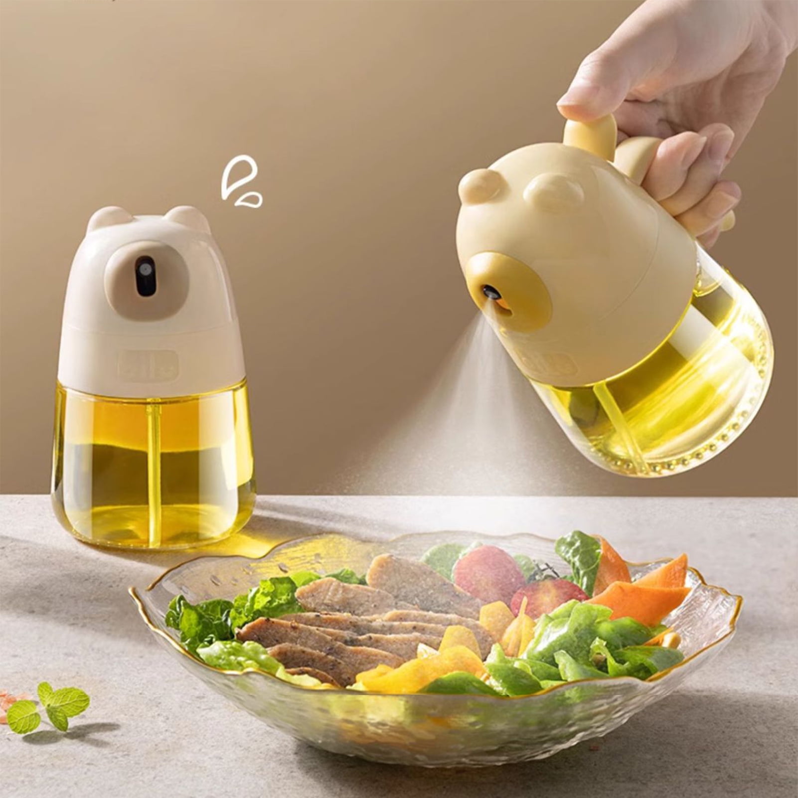 Homelife 300ML Oil Spray Bottle Fine Nozzle Glass Olive Oil Mist ...