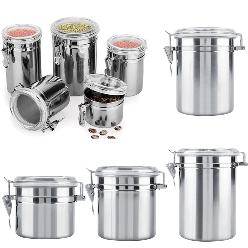 Homelife 4/5inch Metal Sealed Can Milk Powder Coffee Bean Tea Tank ...