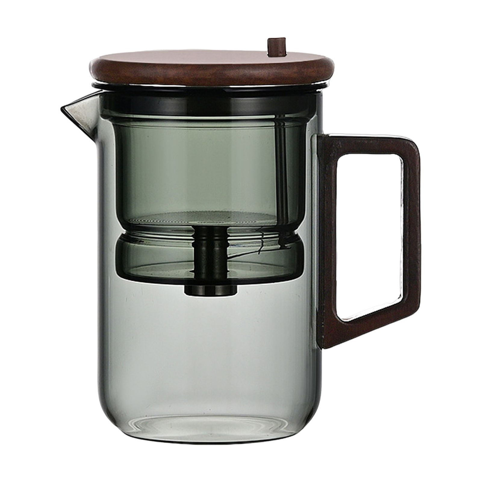 Homelife 550/750ml Tea Pot with Infuser Wooden Handle Teapot ...