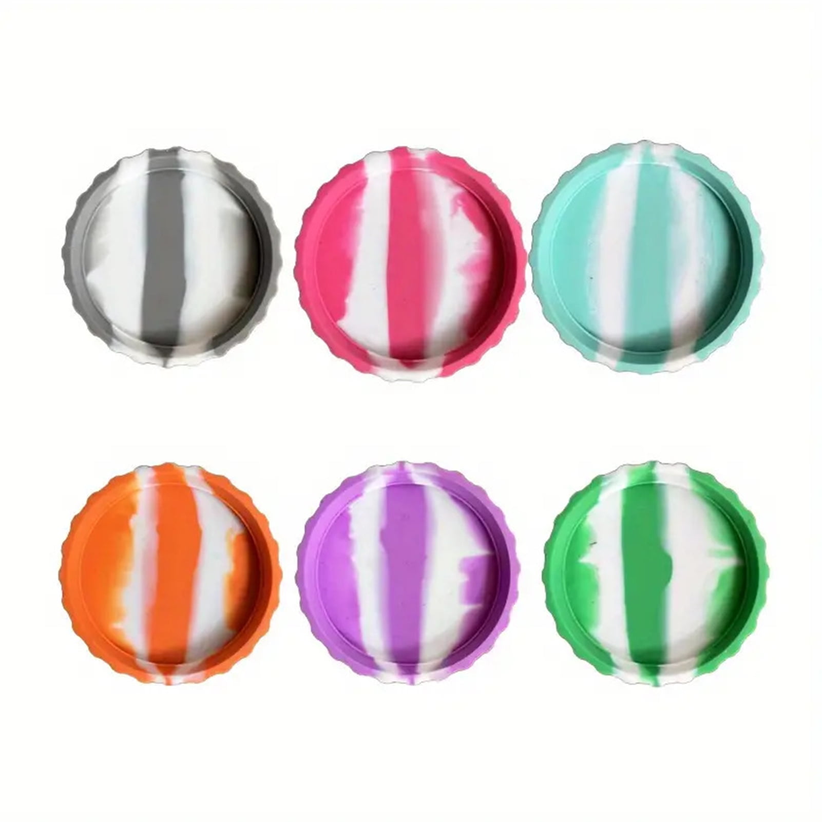 Homelife 6Pcs Silicone Can Lids Leak-Proof Reusable Beverage Covers for ...