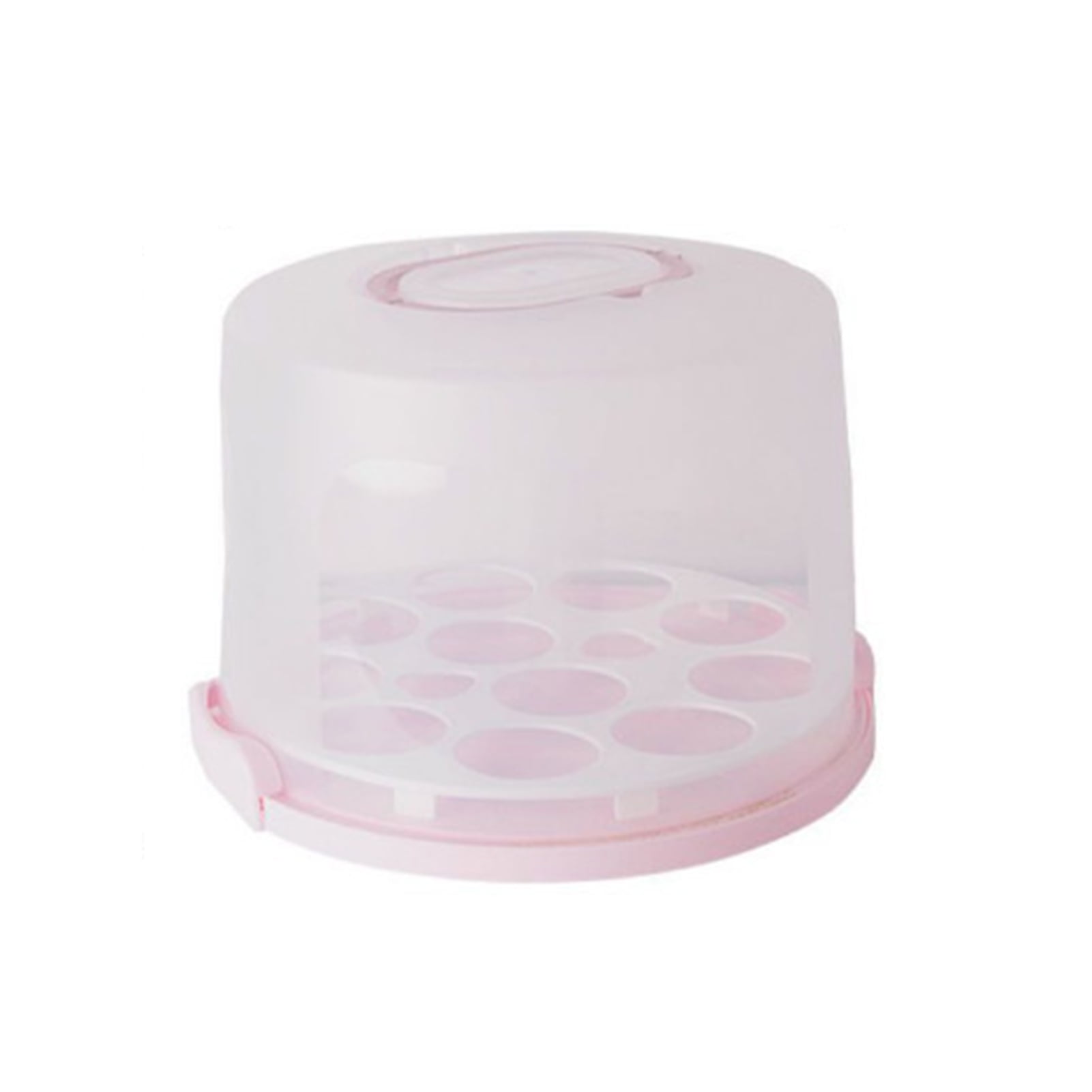 Homelife Cake Carrier with Lid And Handle Portable Cupcake Stand for 10 ...