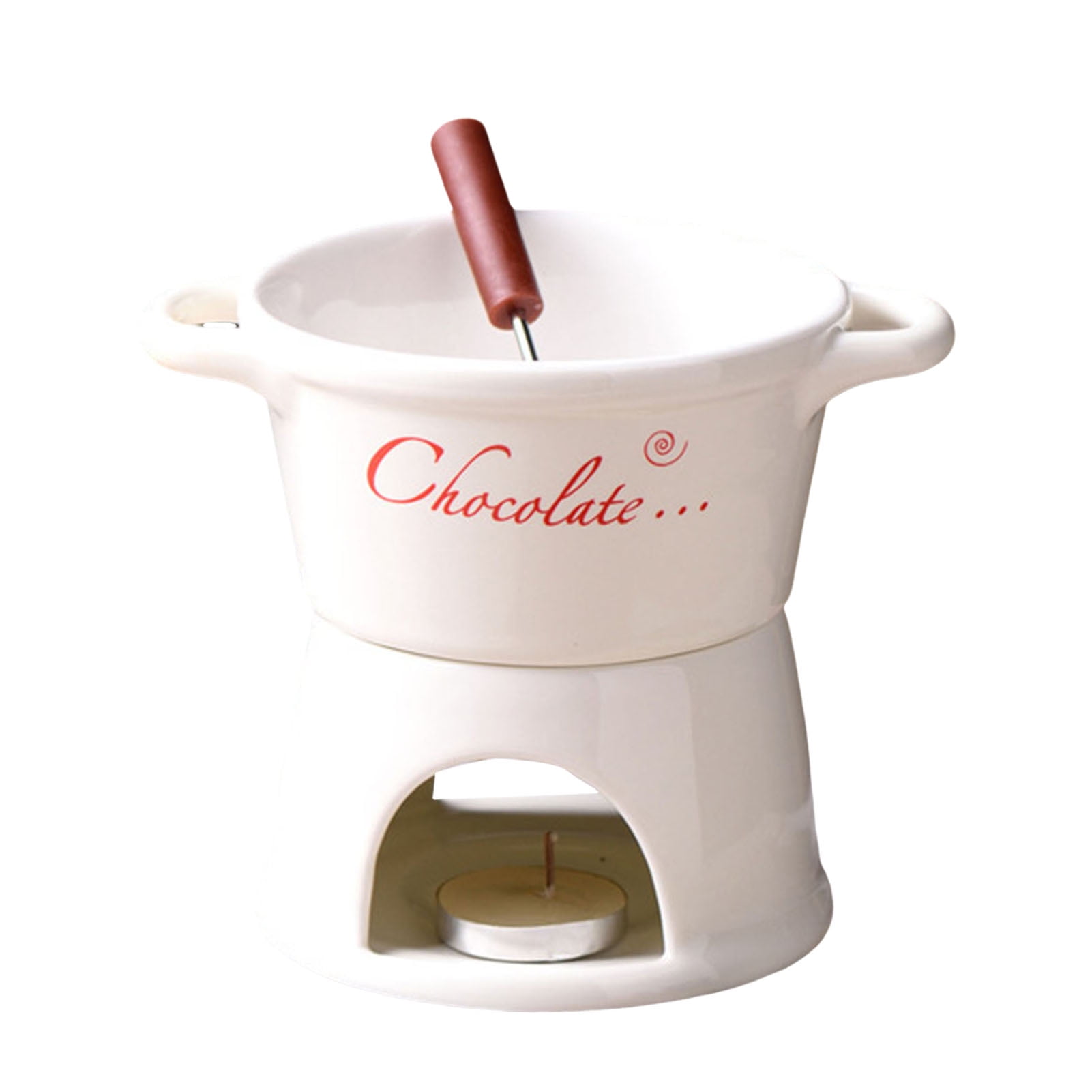 Homelife Chocolate Fondue Mug Set Ceramic Chocolate Melting Mug with ...