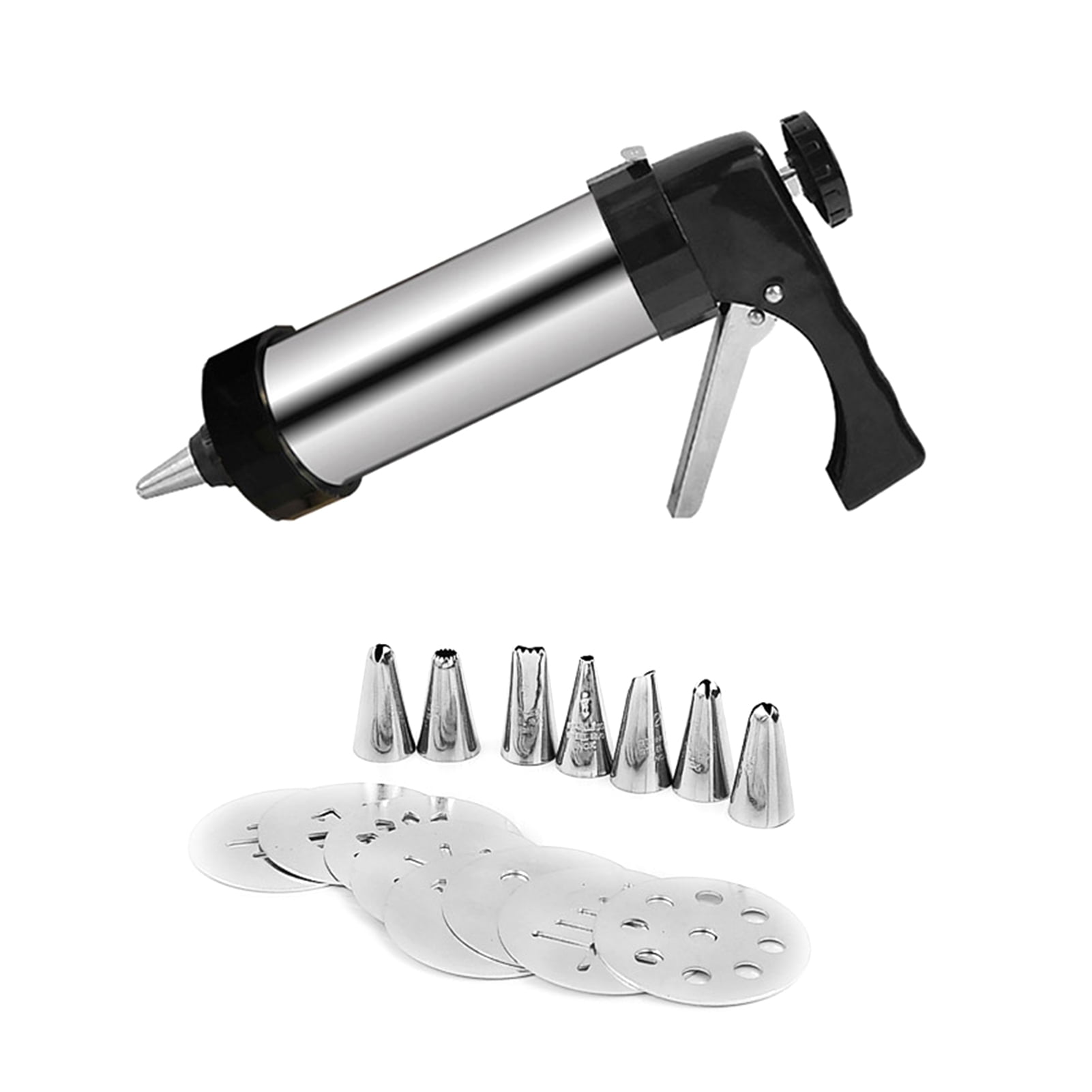 Homelife Cookie Maker Machine Cookie Press with 8 Nozzles Stainless ...