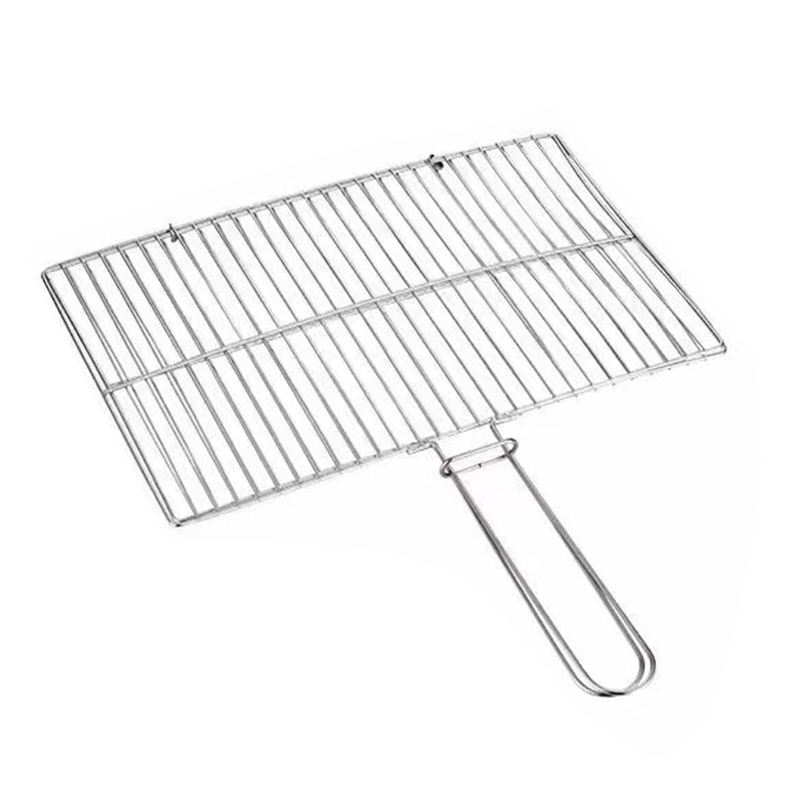 Homelife Fish Grill Basket Stainless Steel Flat Braai Grid Large BBQ ...