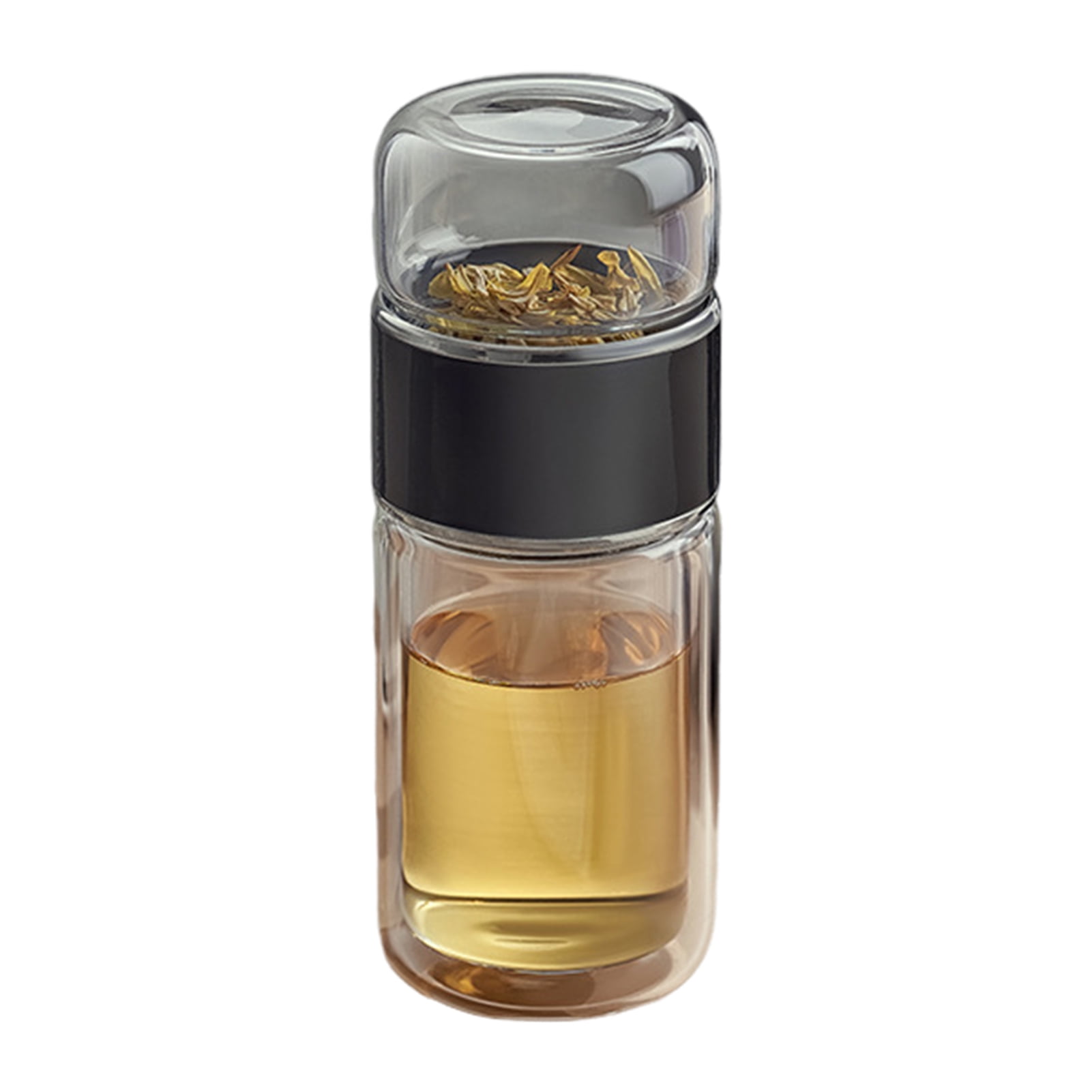 Homelife Glass Tea Infuser Double Layer Insulation Tea Maker Leak-proof ...