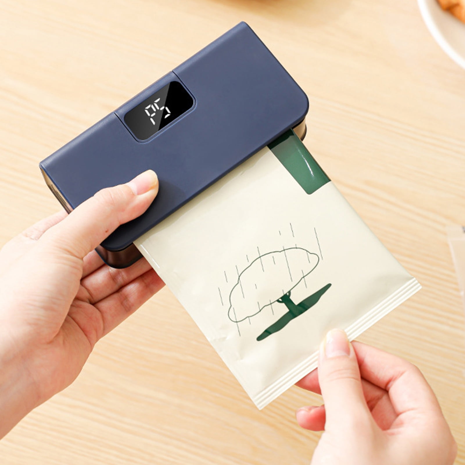 Homelife Mini Bag Sealer And Cutter with LED Display USB Rechargeable ...
