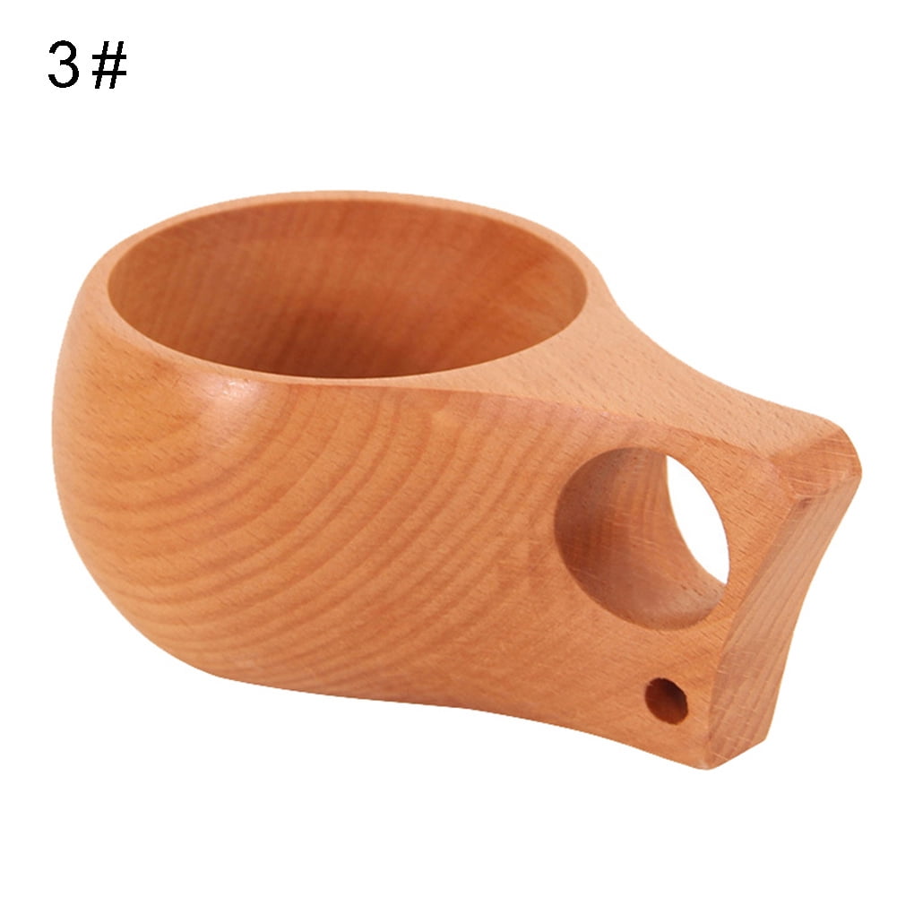 Homelife Outdoor Portable Wooden Ancient Kuksa Coffee Tea Milk ...