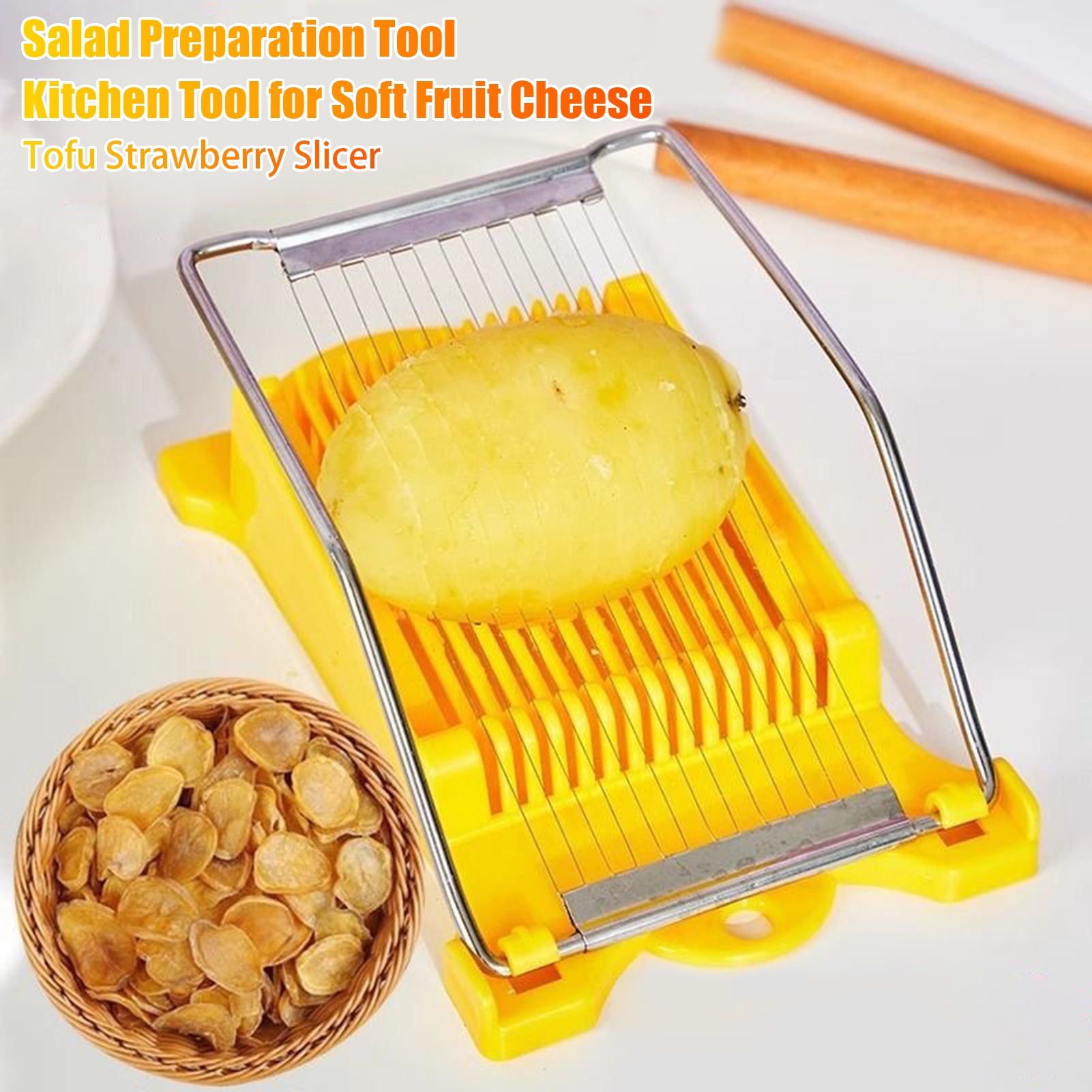 Homelife Potato Egg Slicer Easy Press Food Slicer Luncheon Meat Cutter ...