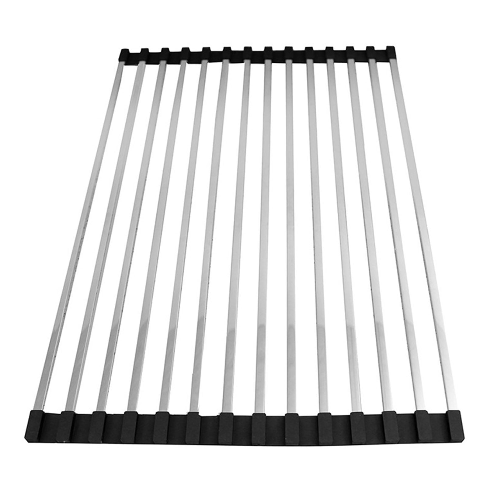 Homelife Roll-up Dish Drying Rack Stainless Steel Drain Rack for ...