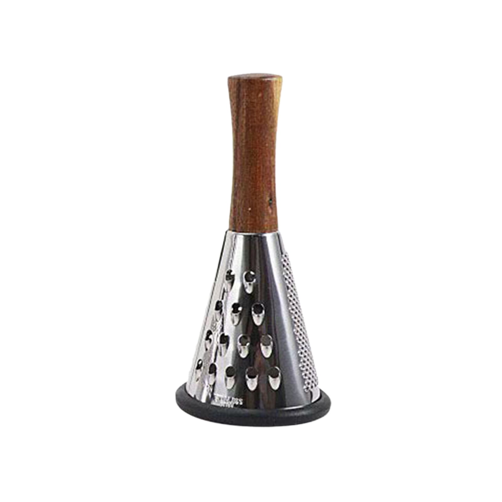 Homelife Stainless Steel Cone Cheese Grater with Wood Handle 3 Sided ...