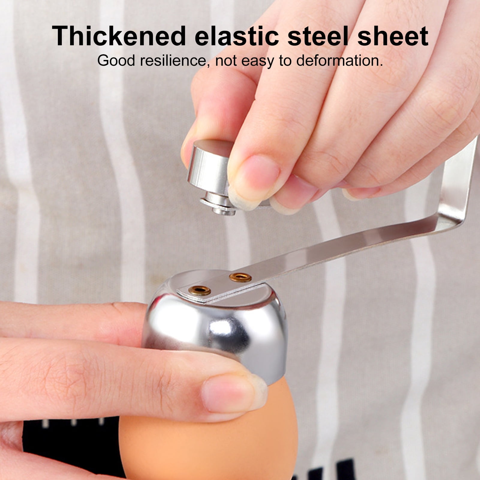 Homelife Stainless Steel Egg Opener Cracker Tool Heavy Duty Eggshell ...