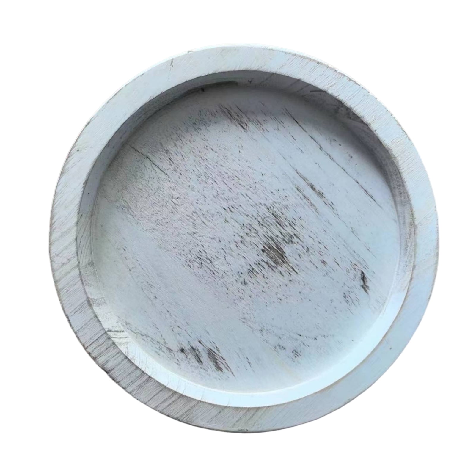 Homelife Wooden Candle Plate Holder Tray Rustic Round Decorative ...
