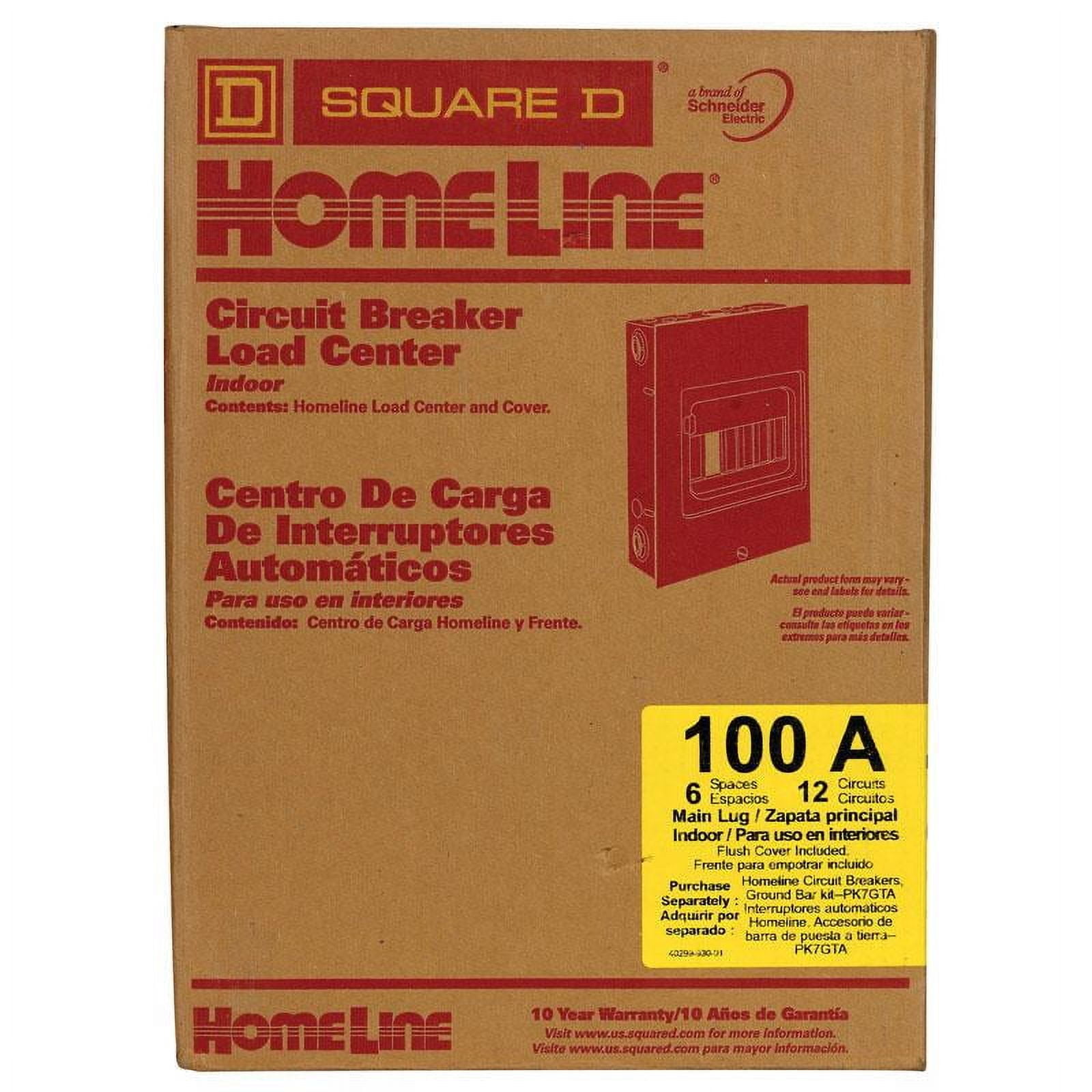 Homeline 100-Amp Main Lug Load Center - Walmart.com